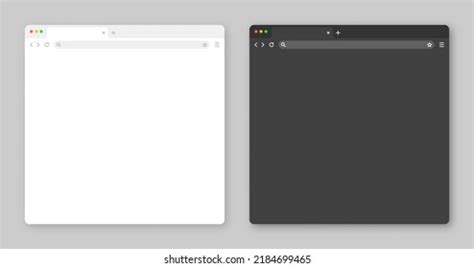 Blank Web Browser Window Tab Toolbar Stock Vector Royalty Free Shutterstock