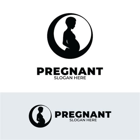 Premium Vector | Pregnant woman logo design inspiration
