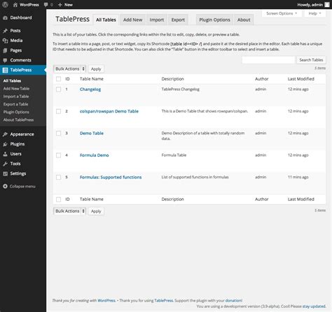 plugin table wordpress terbaik