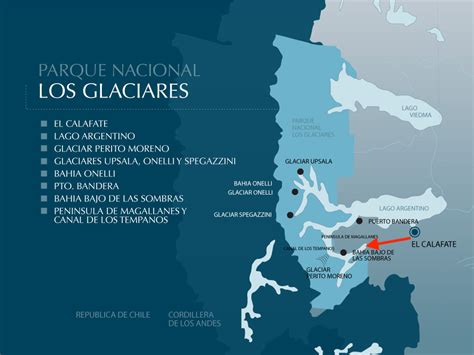Los Glaciares National Park Map