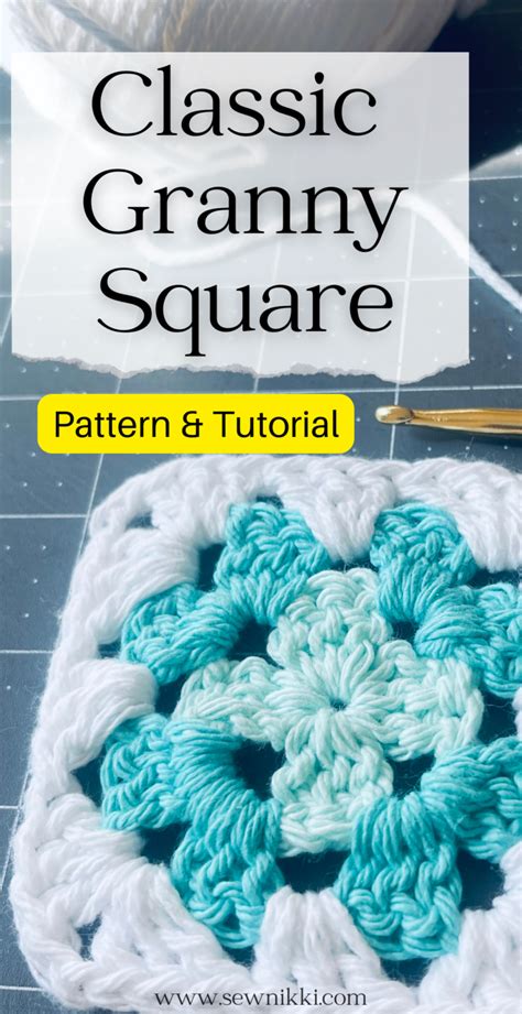 How To Crochet An Easy Granny Square For Beginners Sew Nikki