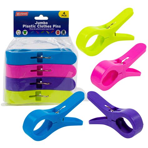 Wholesale Mr Handy Pc Jumbo Plastic Clothes Pins Asst Colors