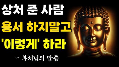 나를 아프게 했던 사람과 절대 화해하면 안 되는 이유 노후에 반드시 알아야 할 인간관계 지혜 자면서 듣는 부처님 말씀 석가모니 I 불교 명언 I 불교 오디오북