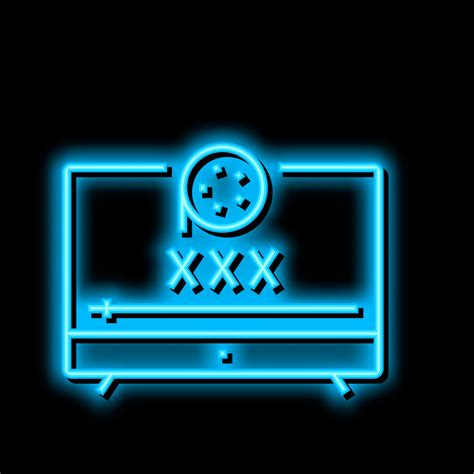 Porno Movie Neon Glow Icon Illustration Vector Art At Vecteezy