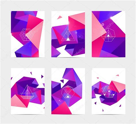 Geometric Triangular Patterns Stock Vector Image By ©marylia 82319302