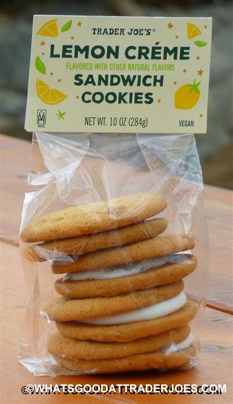 what s good at trader joe s trader joe s lemon creme sandwich cookies