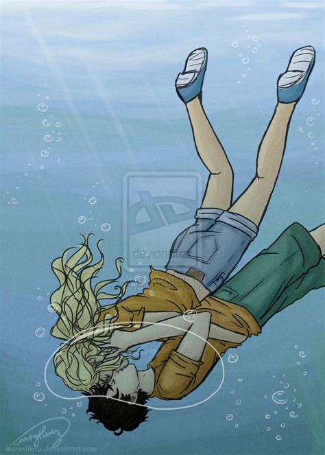 Pin By Triz On Riordanverse♥ Underwater Kiss Percabeth Percy