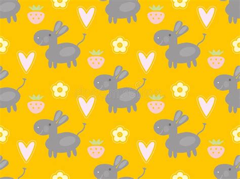 Cute Donkey Pattern Stock Illustrations 556 Cute Donkey Pattern Stock