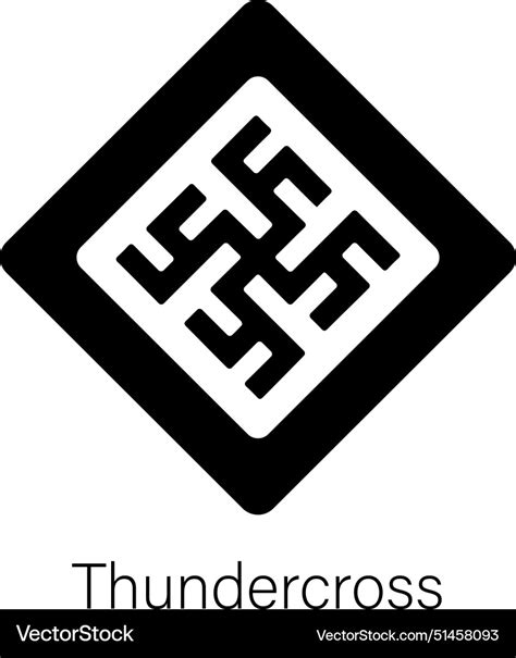 Thundercross Royalty Free Vector Image Vectorstock