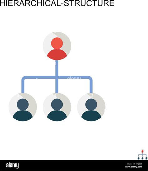 Hierarchical Structure Simple Vector Icon Illustration Symbol Design