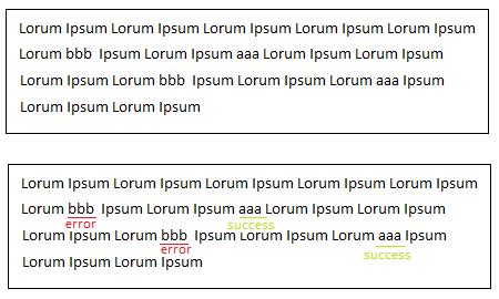 Javascript Put Text Below Span Stack Overflow