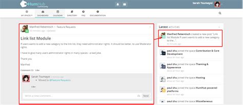 activity update on content movement · issue 3497 · humhub humhub · github
