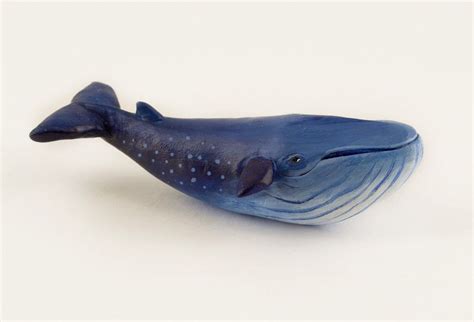 Blue Whale Miniature Whale Spirit Animal Totem Polymer Clay Whale