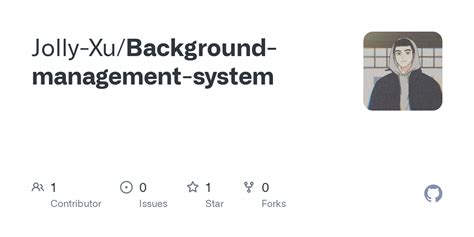 Github Jolly Xu Background Management System