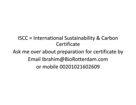 Preparation Your Company For Iscc Certificate Profile And Paste Experience Pdf