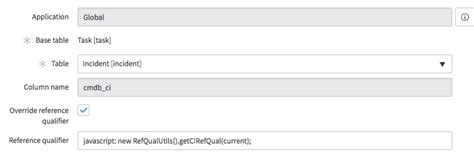 Filtering Cis A Reference Qualifier Example Servicenow Community