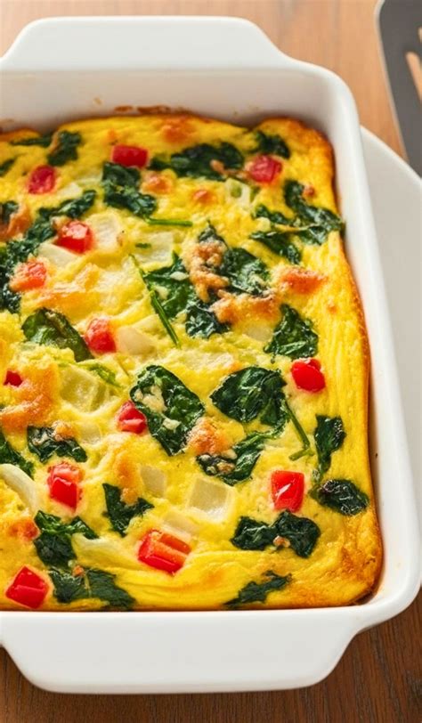 Spinach Egg Casserole Recipe Bite Dive