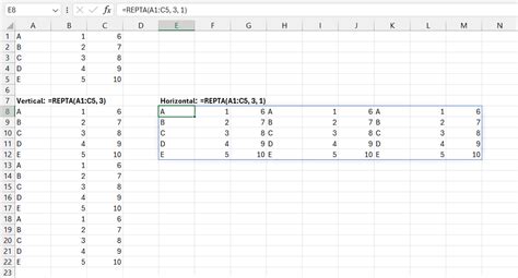 Excel Dynamic Stacking Or Arrays N Number Of Times Stack Overflow