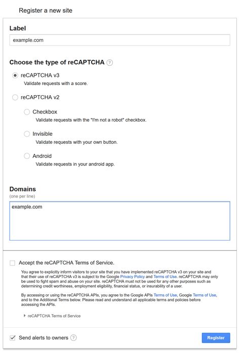 using recaptcha v3 with django fox row