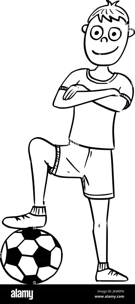 Football Drawing In Cartoon At James Engel Blog