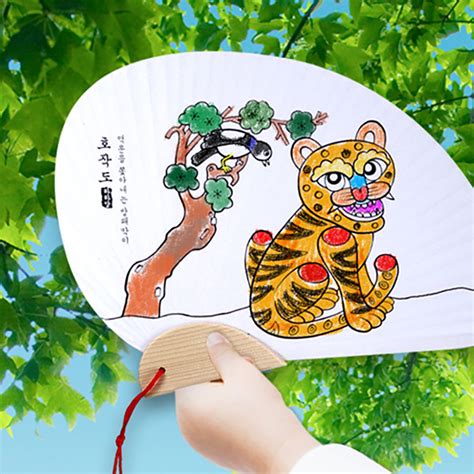 전통민화 조개부채 5종 택1 하하당