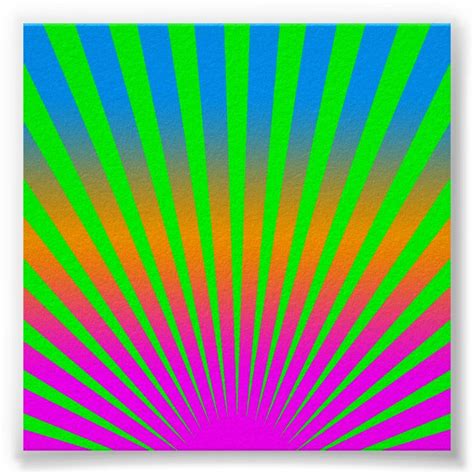 Corey Tiger 80s Vintage Rising Sun Stripes Poster Zazzle Exterior