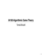 Understanding Algorithmic Game Theory: A Mathematical Approach | Course Hero
