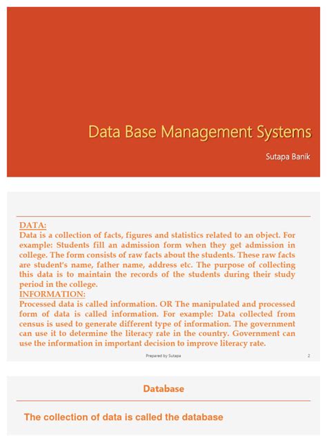data base management systems pdf relational database sql