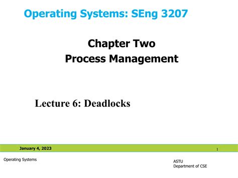 lecture 6 deadlocks 1 1 pptx