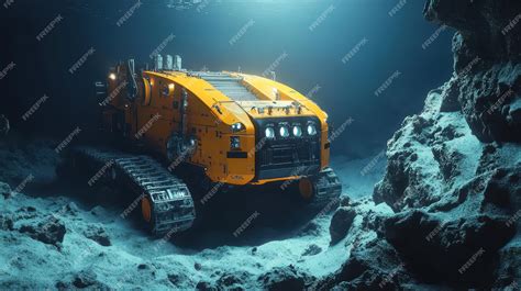 Robotic Deep Sea Mining Operation Underwater Resource Extraction Style By Idea24club Premium