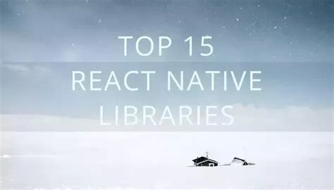 What Are The Most Popular Useful React Native Libraries Quora