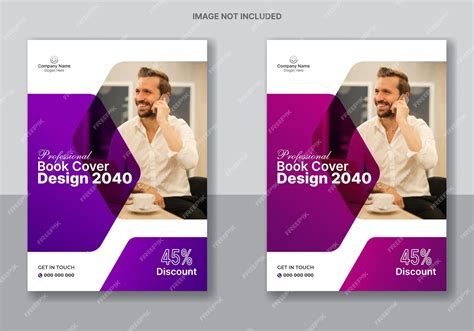 터 기업 비즈니스 책 표지 및 현대 회사 프로파일 브로셔 표지 디자인 템플릿 프리미엄 벡터