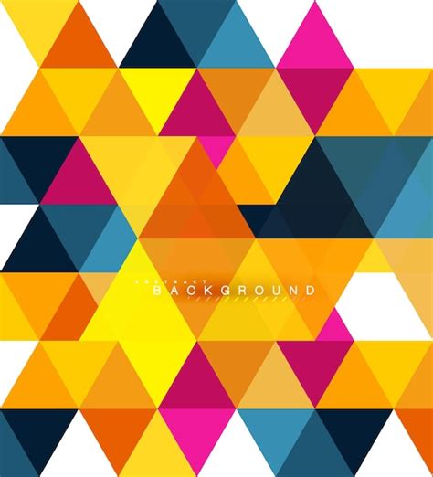 Premium Vector Multicolored Triangles Abstract Background Mosaic Tiles Concept