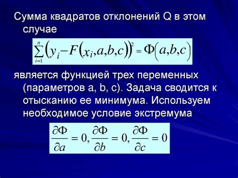 Метод наименьших квадратов презентация онлайн