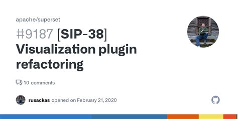 Sip 38 Visualization Plugin Refactoring · Issue 9187 · Apache