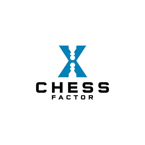 X Chess Factor Logo Design Vector 21623797 Vector Art At Vecteezy