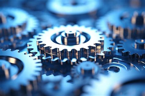 Premium Ai Image Abstract Representation Of Interconnected Gears Sy
