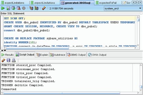 Migrating A Sybase Database To Oracle Database 11g