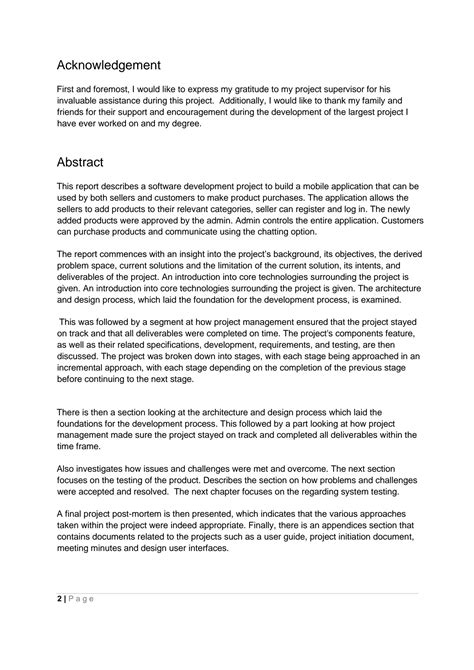 Solution Final Year Software Engineering Project Report Studypool