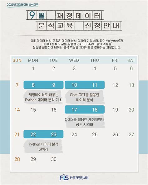 한국재정정보원 재정데이터분석교육