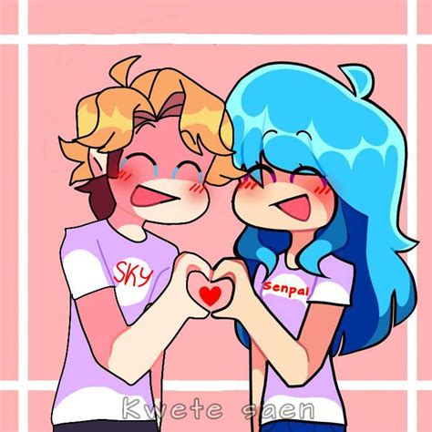 Fnf Sky X Senpai Sensky Love Hh By Kwete On Deviantart