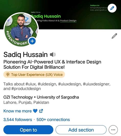 Sadiq Hussain on LinkedIn: Adding a small milestone of getting Top Voice Badge on LinkedIn as User…