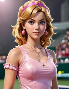 Princess Peach Tennis Costume ID