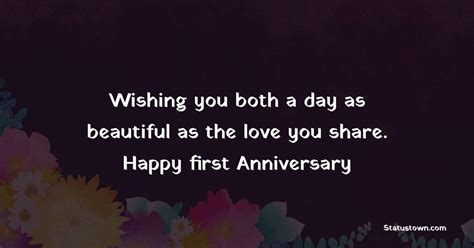Wishing You Both A Day As Beautiful As The Love You Share Happy First