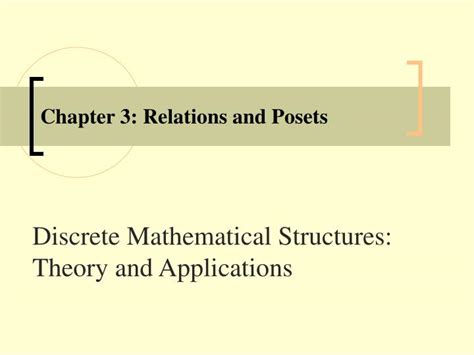 ppt chapter 3 relations and posets powerpoint presentation free