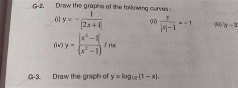 g 2 draw the graphs of the following curves filo