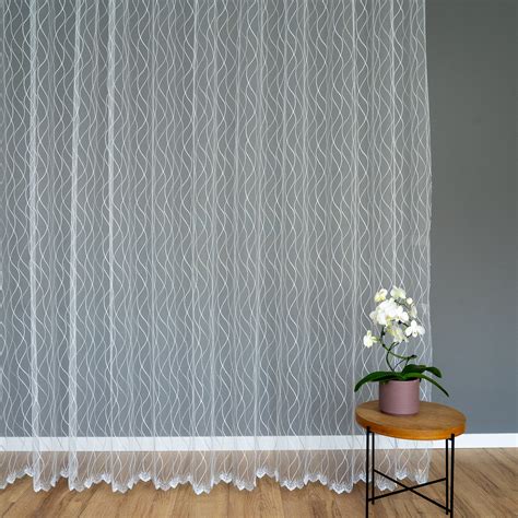 Firana Haftowana Rilos Markizeta Kolor Biały Wys 280 M Ekler Firany