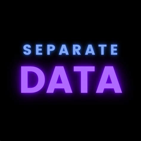 Separate Data Youtube