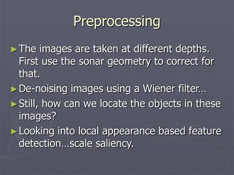Ppt Object Detection At Different Resolutions In Archaeological Sidescan Sonar Images