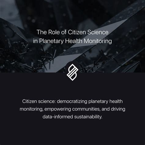 The Role Of Citizen Science In Planetary Health Monitoring → Scenario